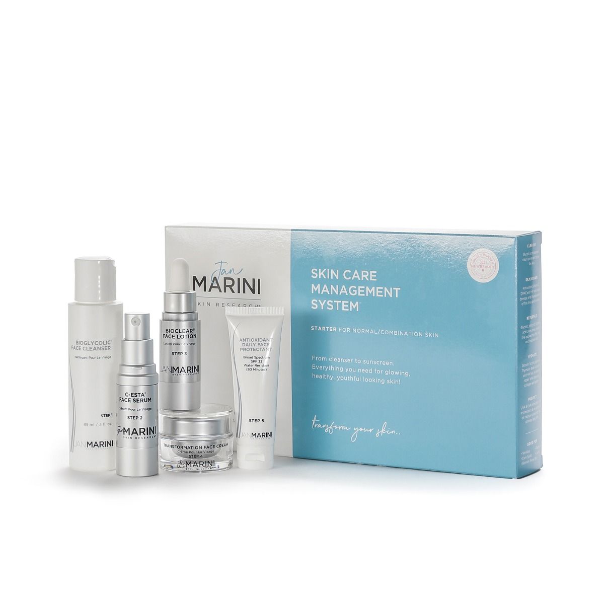 Jan Marini Starter Skin Care Management System Normal/Combo W/ SPF 33 ...