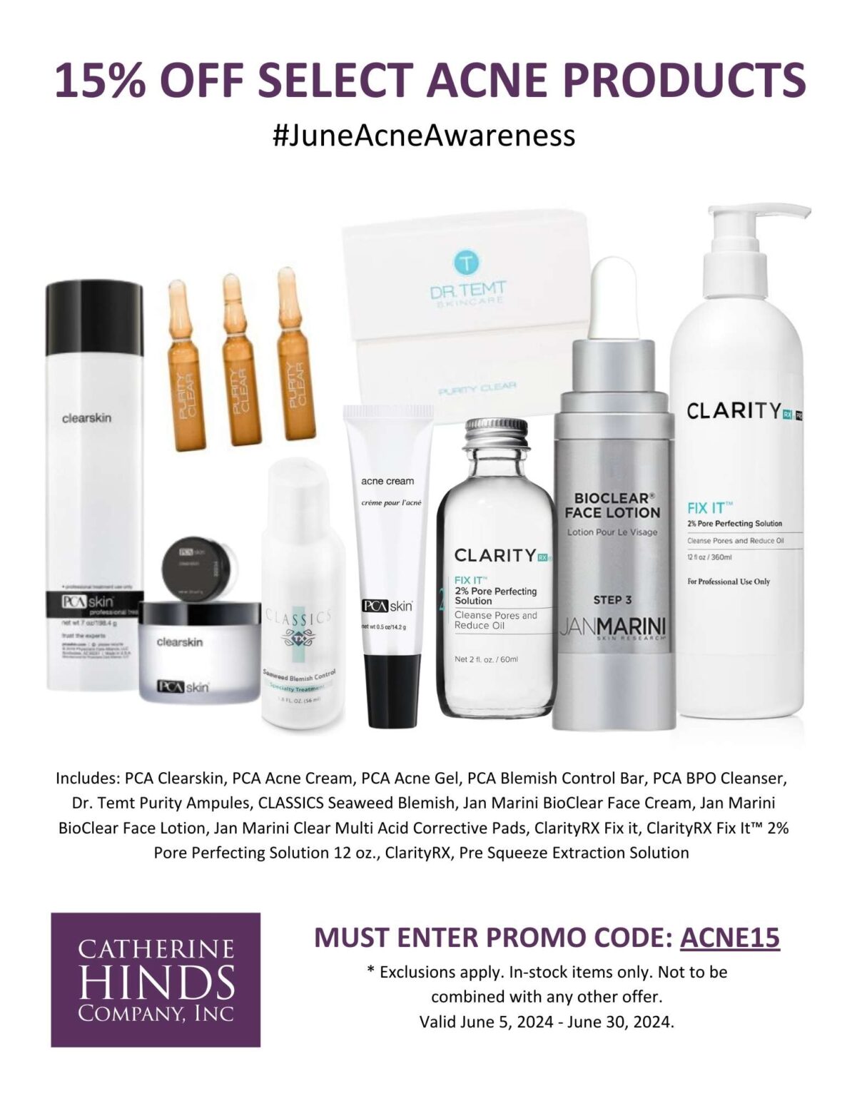 Events & Specials - Catherine Hinds Company